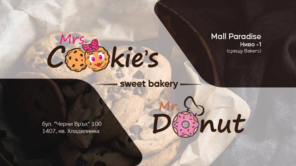 Speisekarte von Mrs. Cookie’s sweet bakery, Sofia