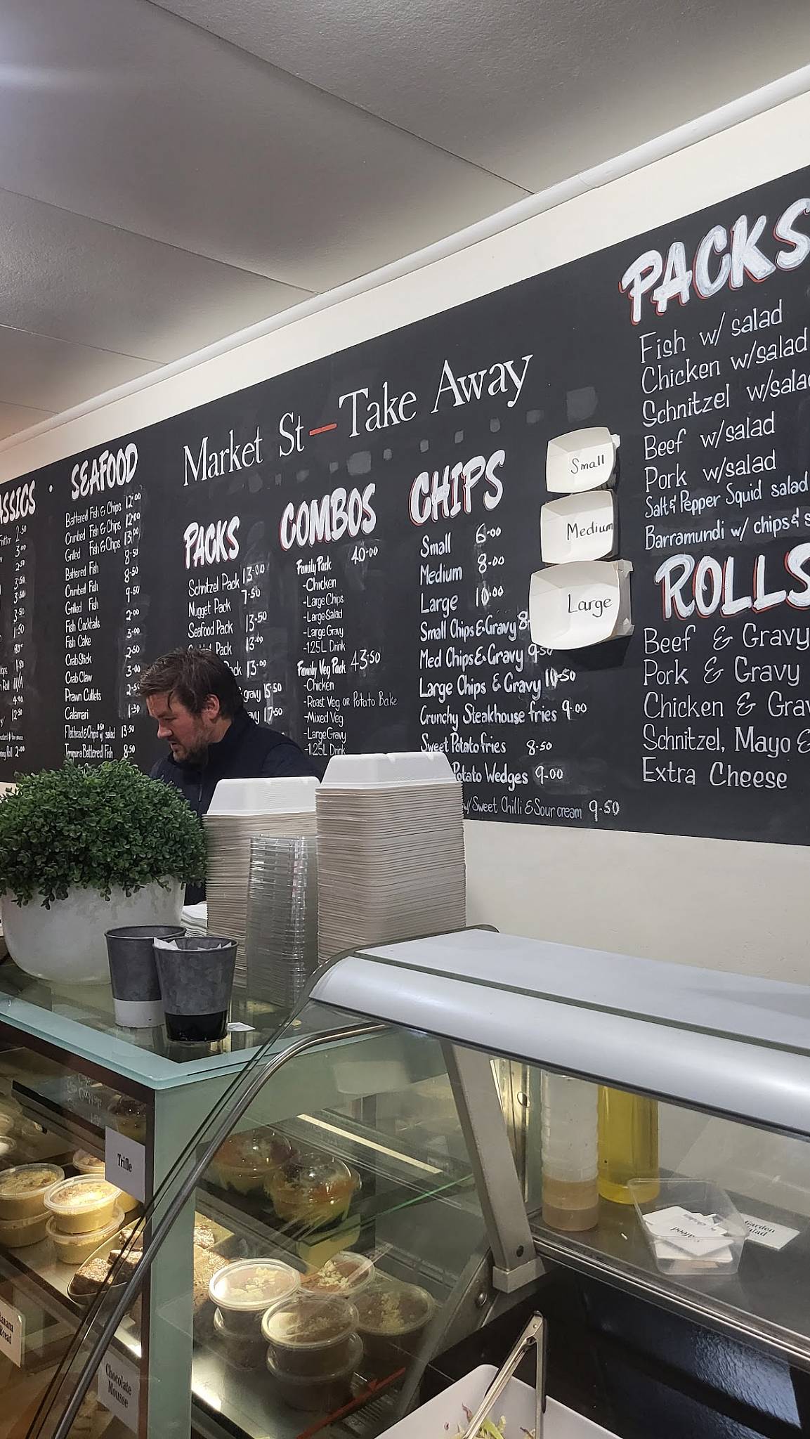 Menu at Mudgee Takeaway fast food, Mudgee