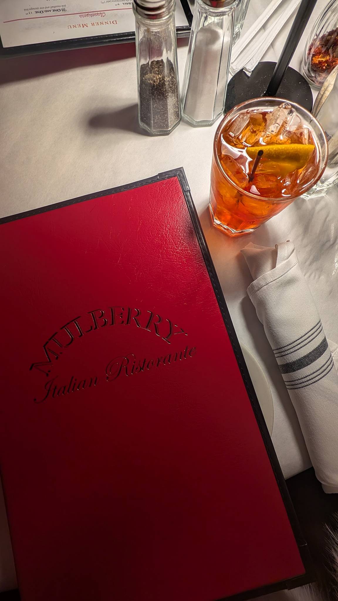Menu at Mulberry Italian Ristorante pub & bar, Lackawanna