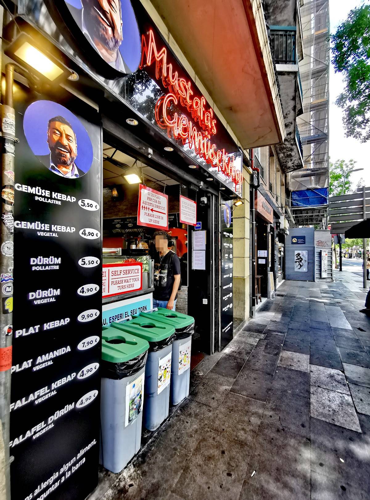 Carta del restaurante Mustafa's Gemüse Kebap (Original), Barcelona ...