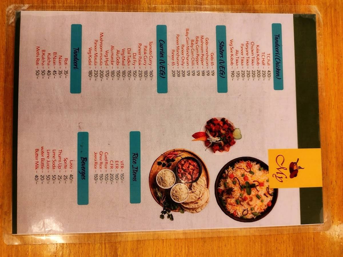 Menu at My Food Andhra Restaurant, Bengaluru