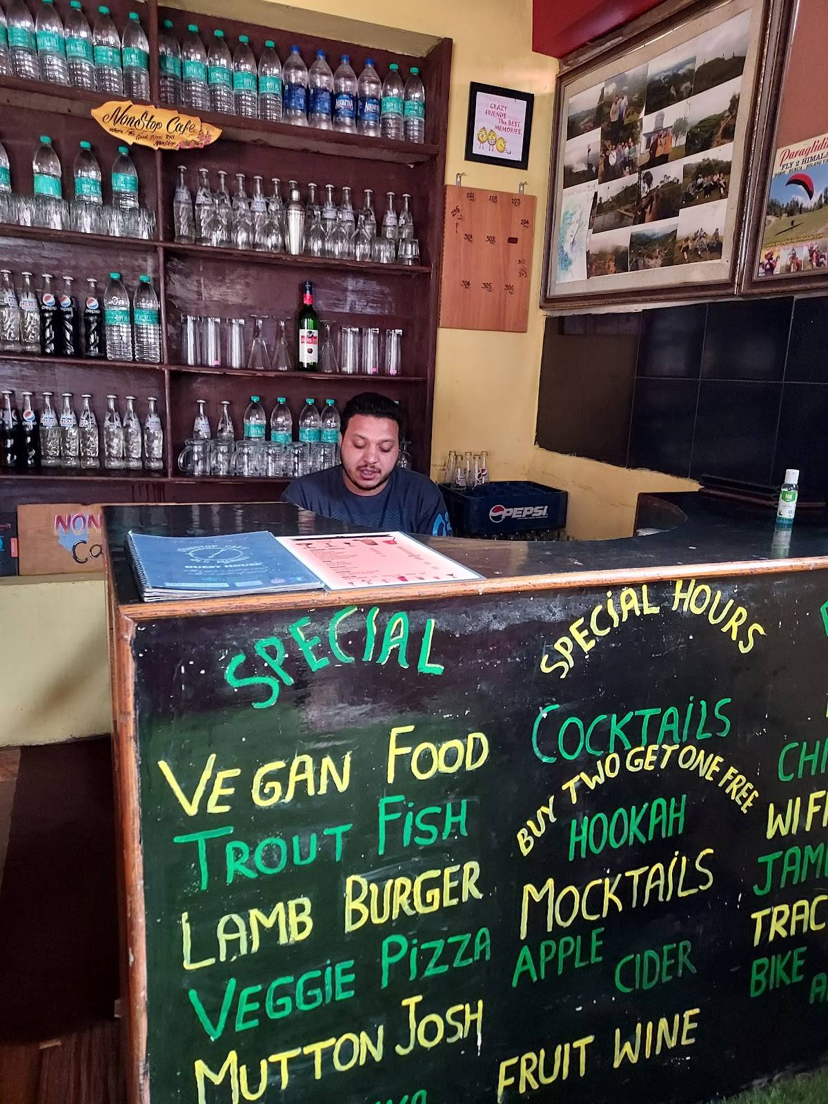 Menu at THE NON STOP CAFE (hostel & stay) Cafe Israeli food / West ...