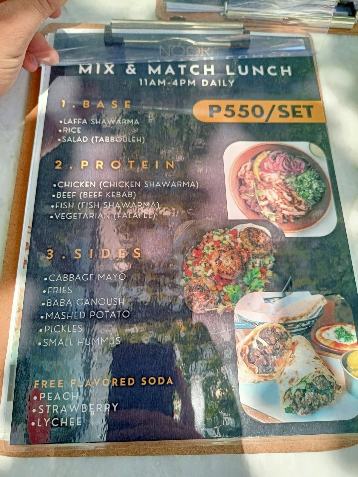Menu at NOOR MANILA restaurant, Taguig, f133 Forbestown Rd