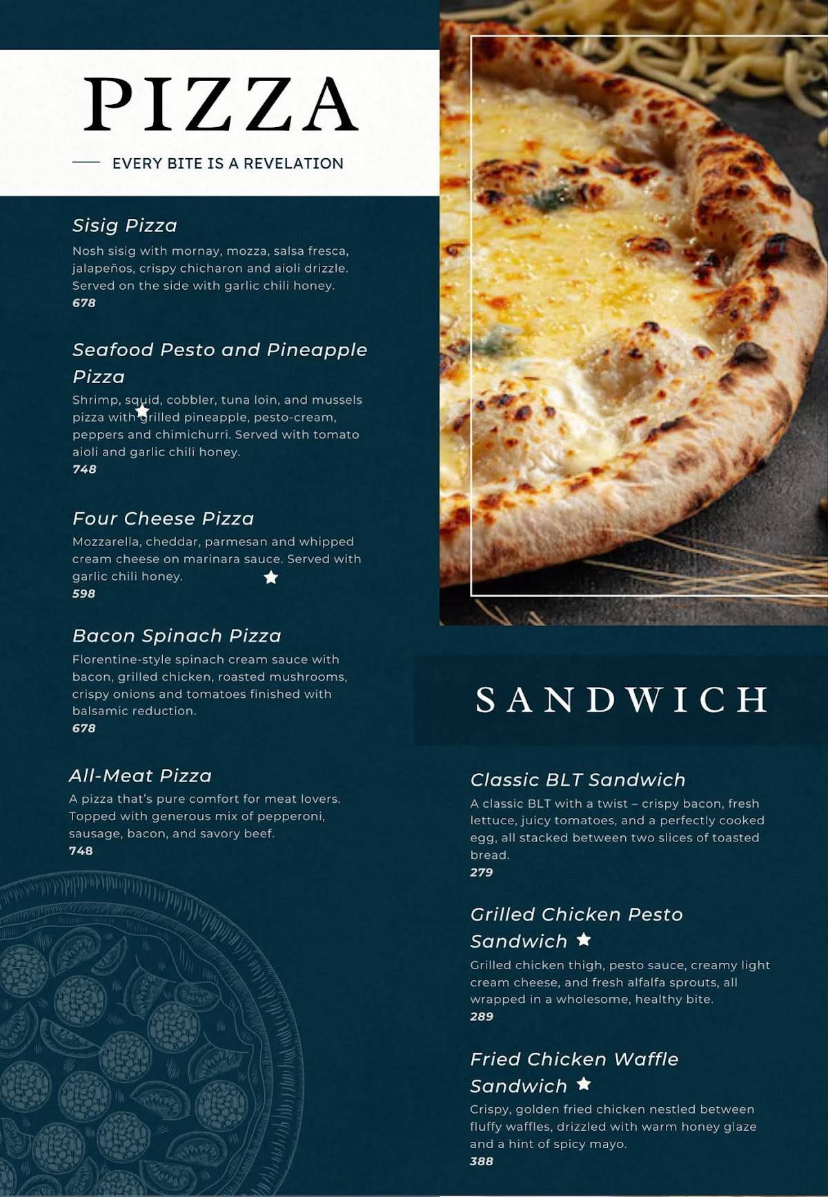 Menu at NOSH Kitchen + Drinks Eastwood restaurant, Quezon City