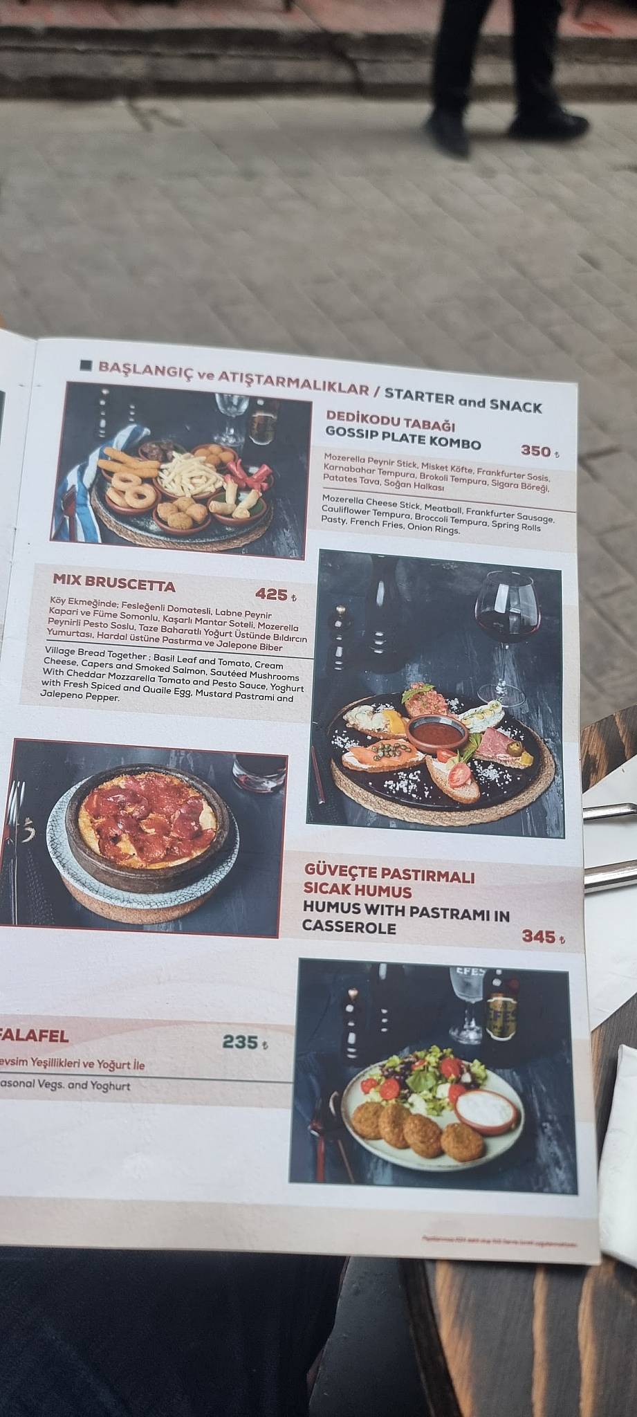 Menu at NOX KARAKÖY, Istanbul, Mumhane Cd. 51/A