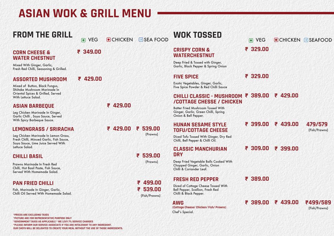 Menu at Namaste Chef by Asian Wok and Grill, Nashik