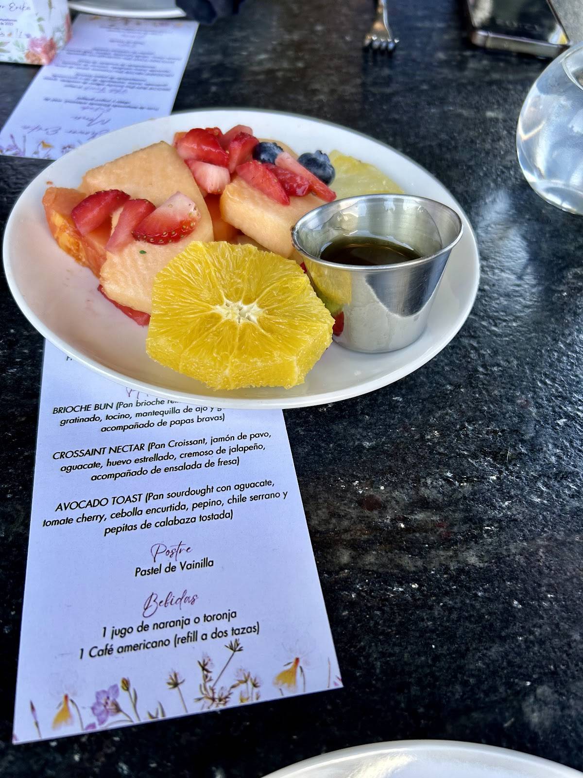 Menu at Néctar restaurant, Hermosillo