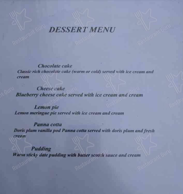 Menu at Neptune Cafe & Bar, Auckland, 23 Princes Wharf 143 Quay St ...