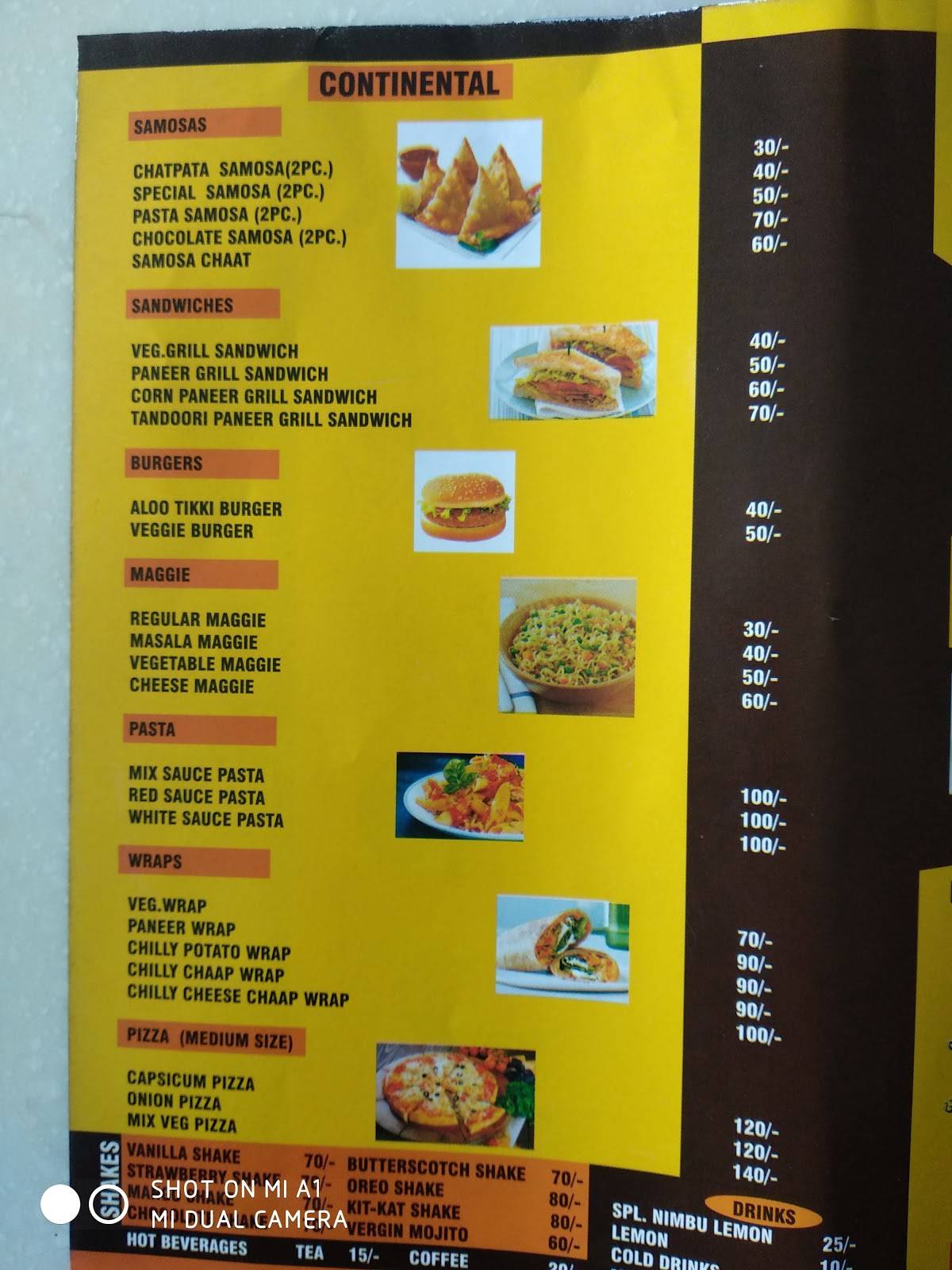 Menu at New Exotic Food, Delhi
