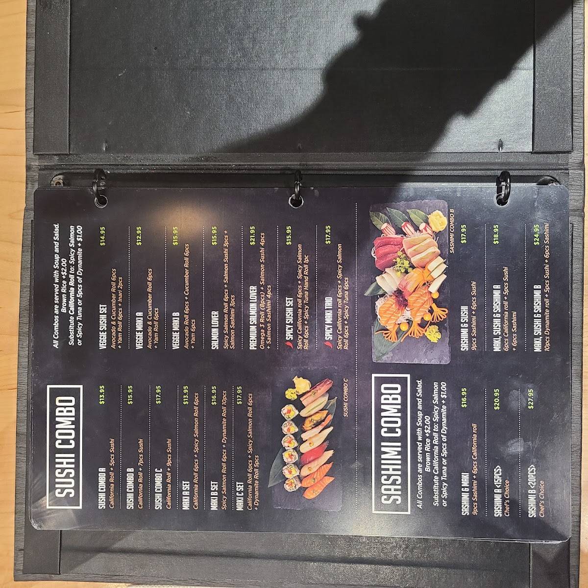 Menu at kibo Sushi house - Upper Canada Mall restaurant, Newmarket