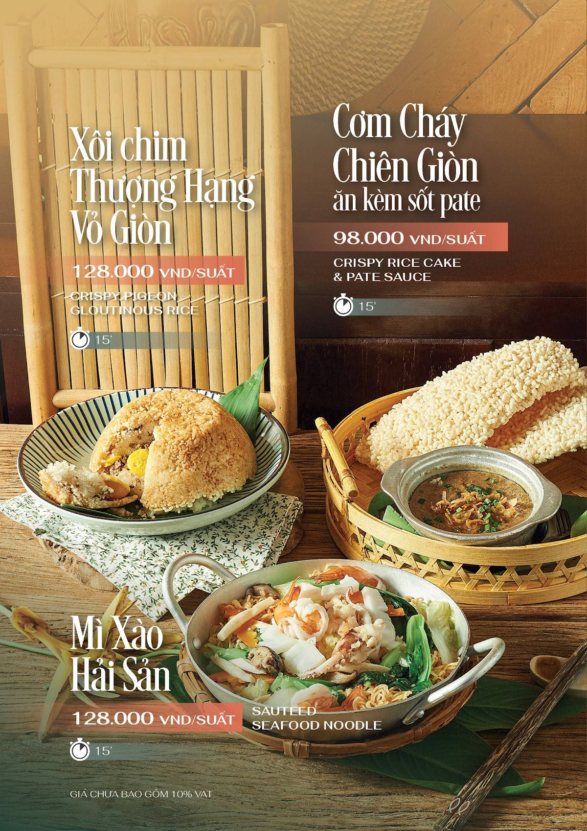 Menu at Nhà Hàng Lá Dong restaurant, Yên Bái