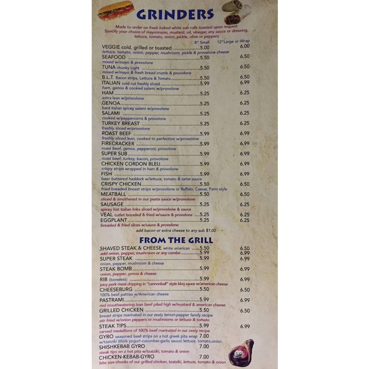 Menu at Niko's Pizza pizzeria, Ware, 118 Main St