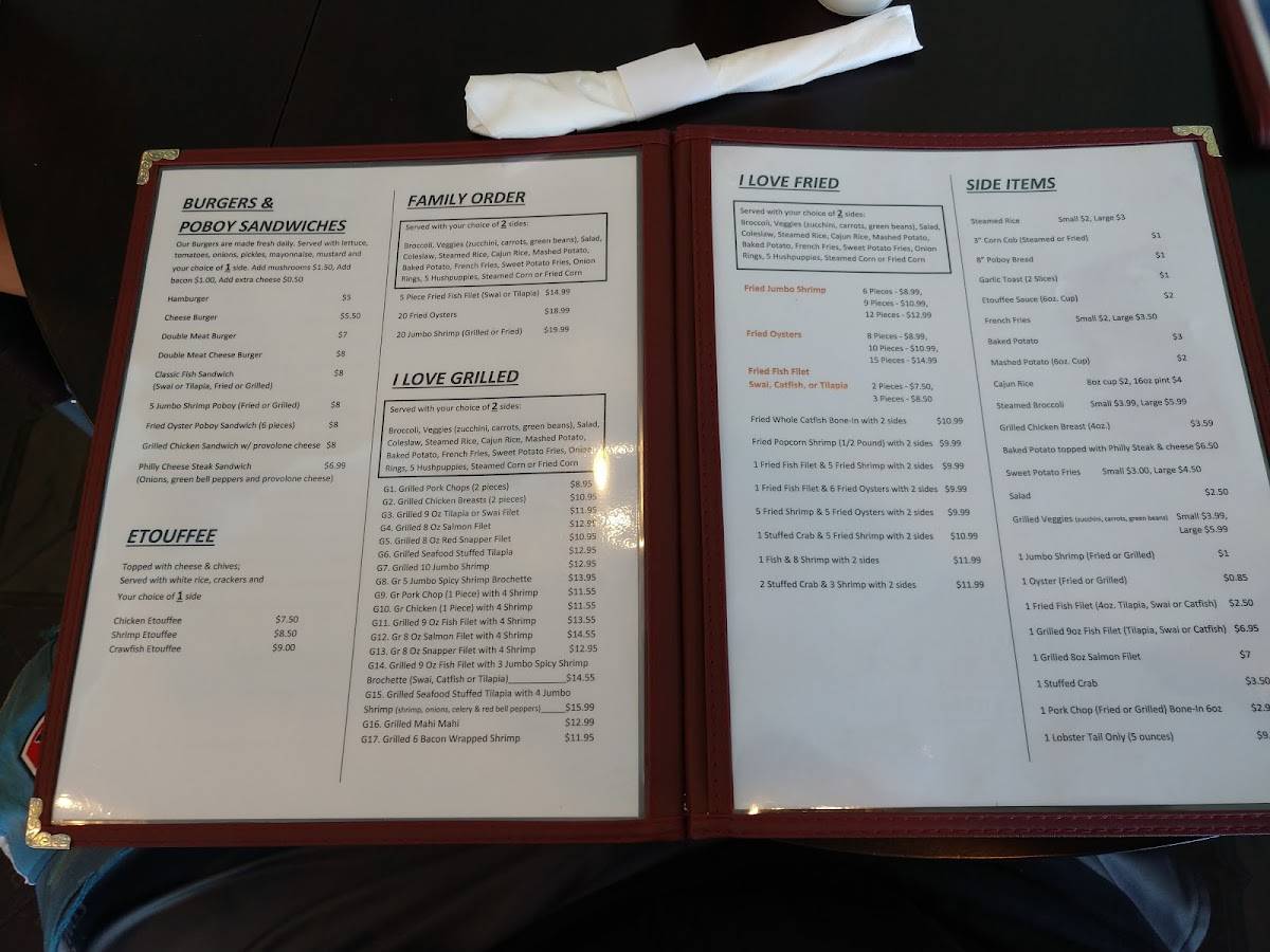 Menu at Nik's Steak & Seafood steakhouse, Spring