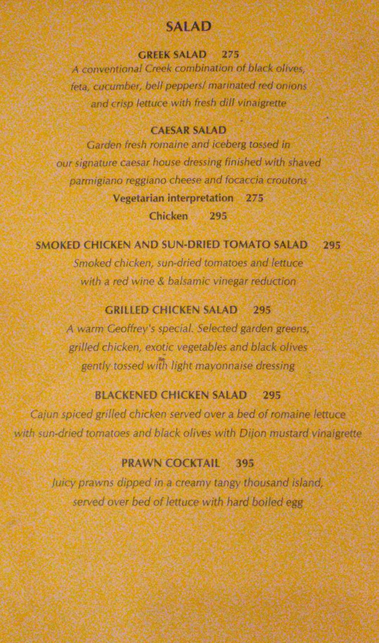 Menu at Pascal's The British Pub, Noida