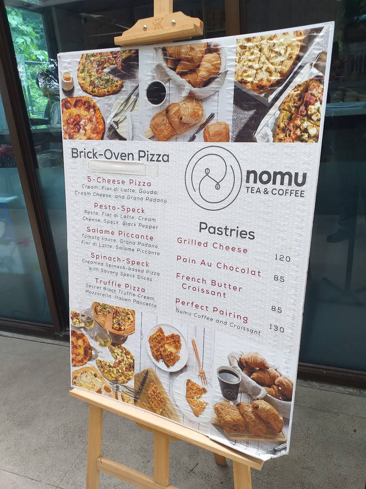 Menu at Nomu Cafe UPD, Quezon City, Balagtas St