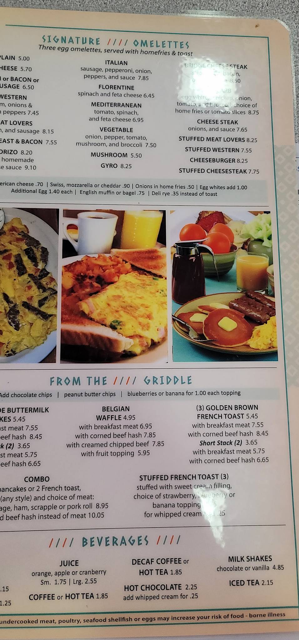 Menu at Northampton Diner and Family Restaurant, Northampton