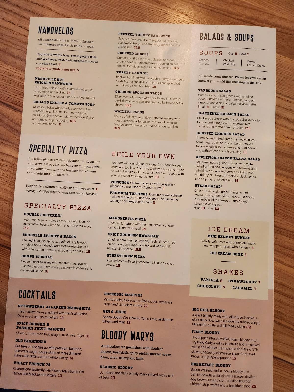 Menu at Northern Taphouse- Plymouth pub & bar, Plymouth