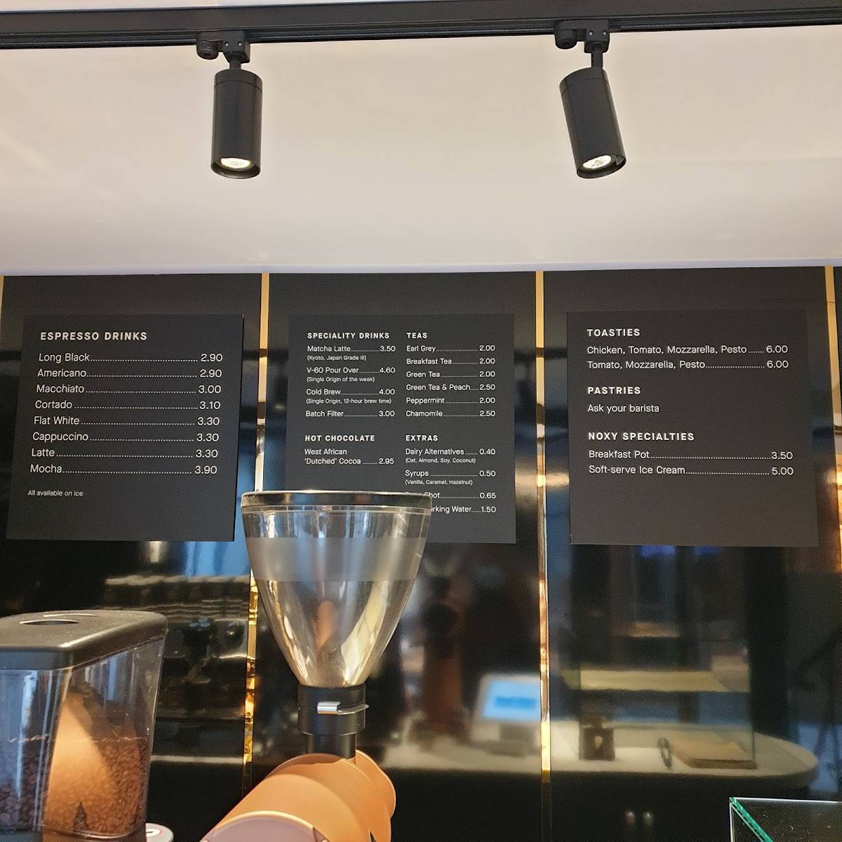 Menu at Noxy Brothers, London, 51 Piccadilly