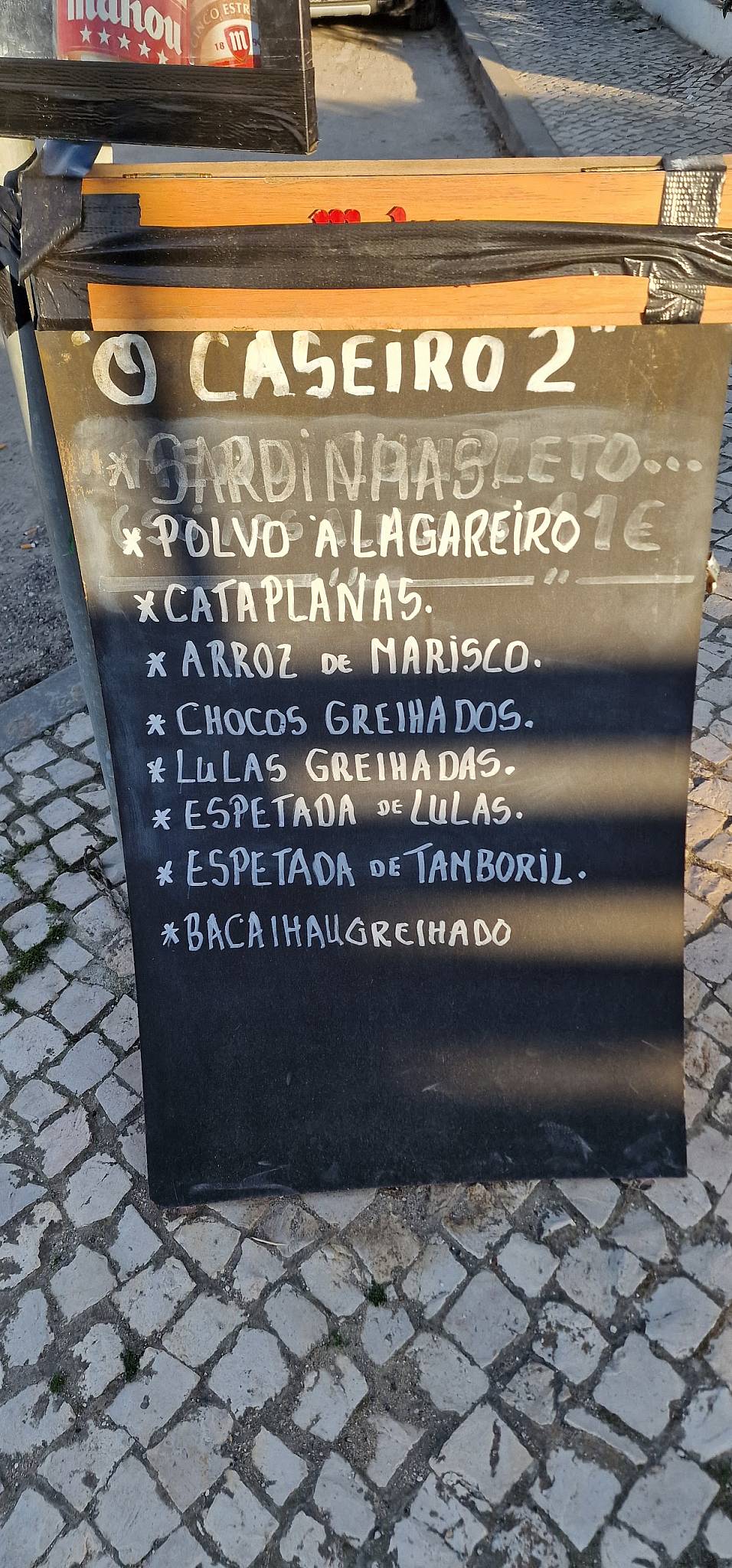 Menu em O Caseiro restaurante, Faro