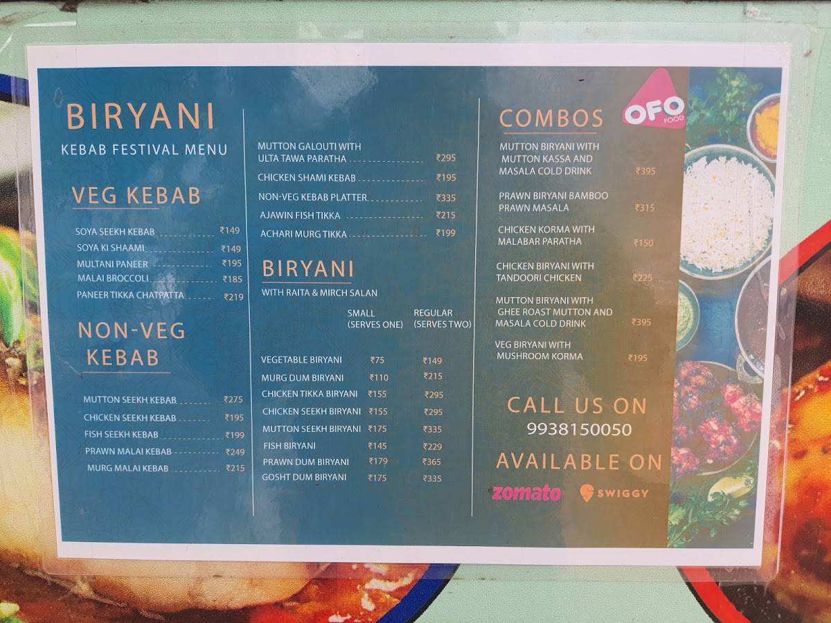 Menu at OFO Food, Bhubaneswar