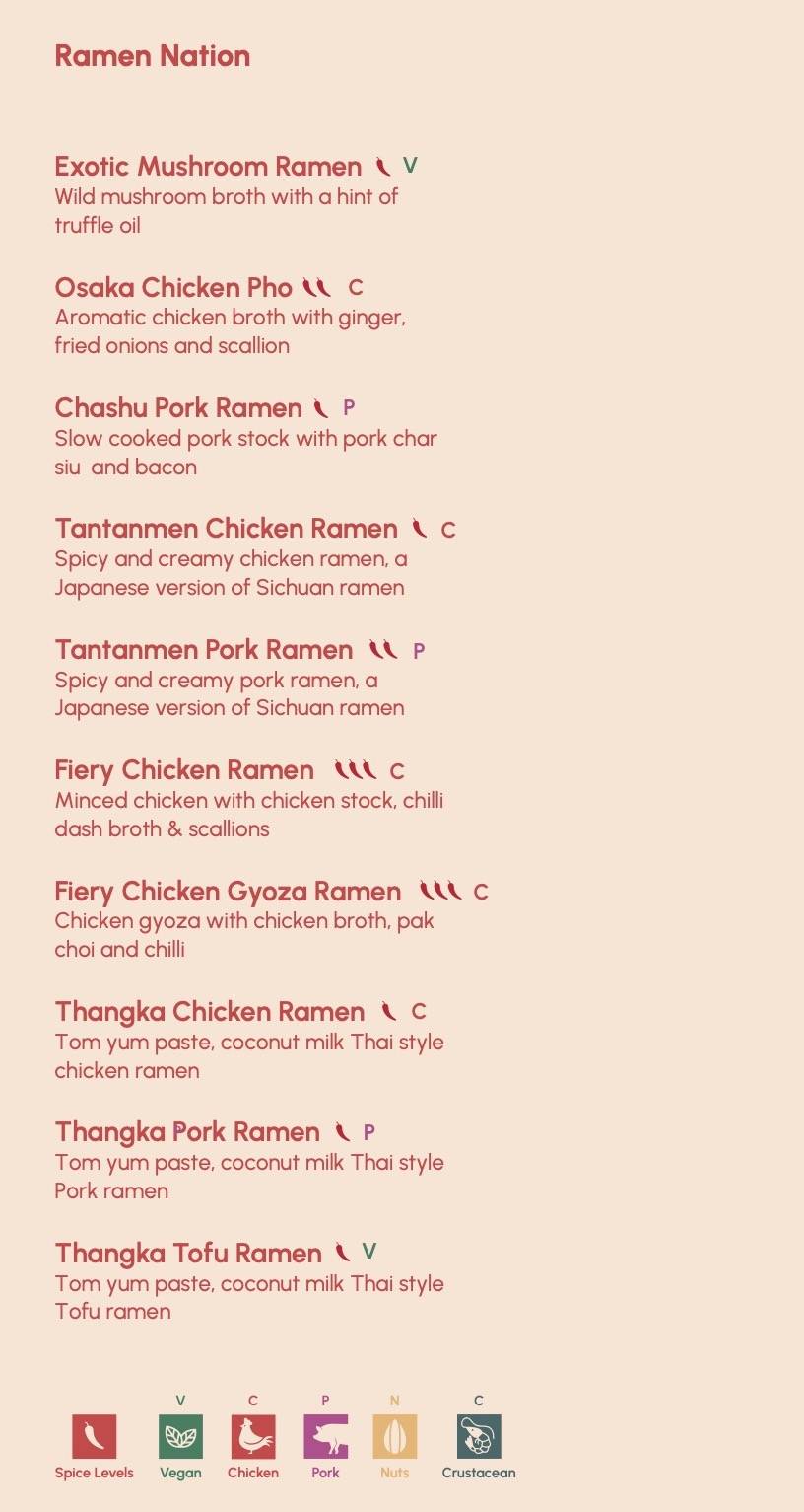 Menu at OSAKA - Truly Asian, Hyderabad