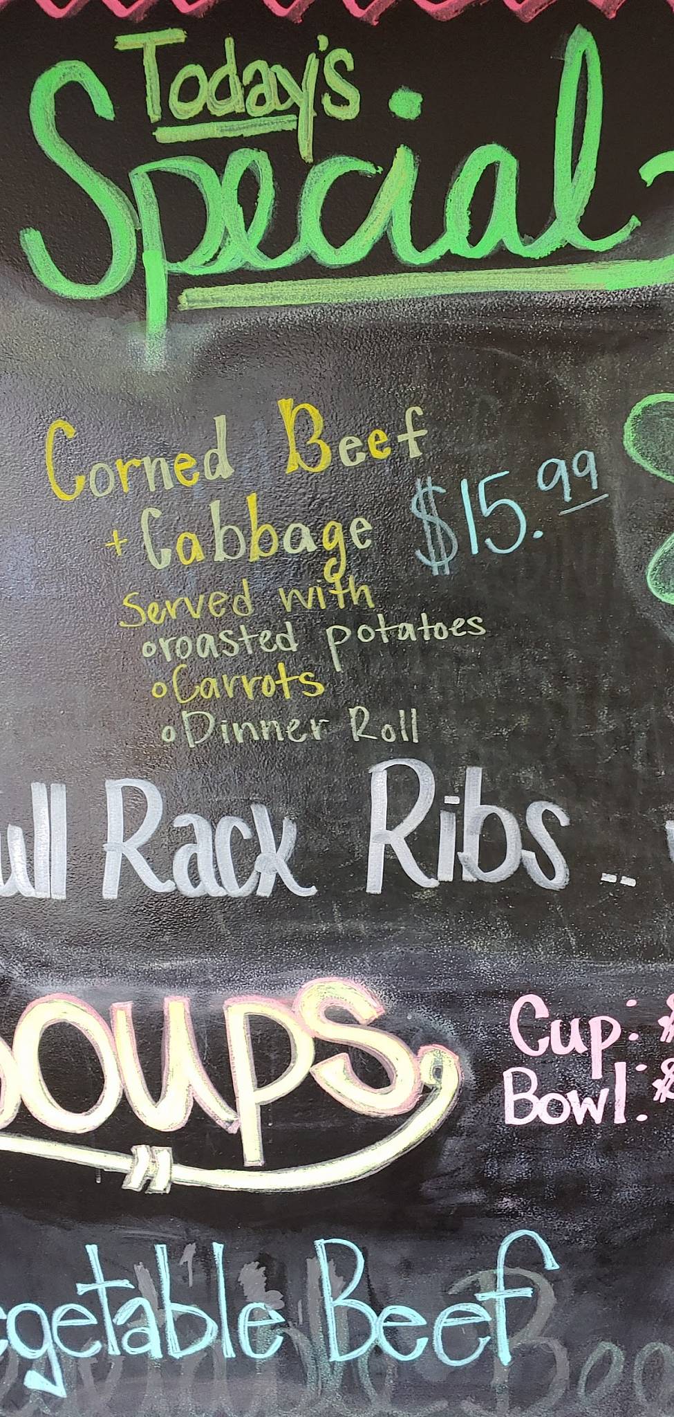 Menu at Oak Roads Grill & Bar, Oak Grove, 181st Ave NW