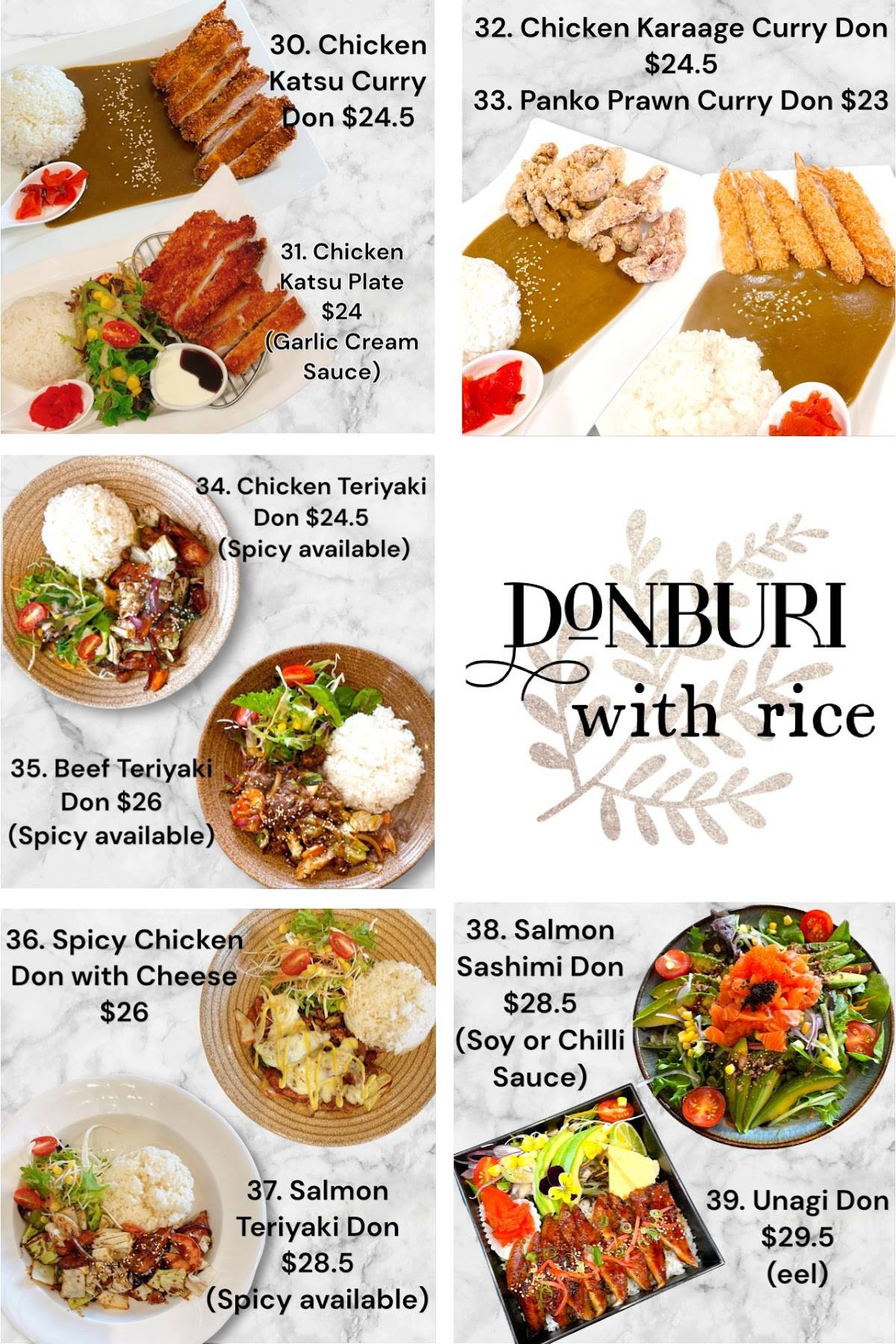 Menu at Tamano Sushi - No Booking, Walk in only restaurant, Oatlands