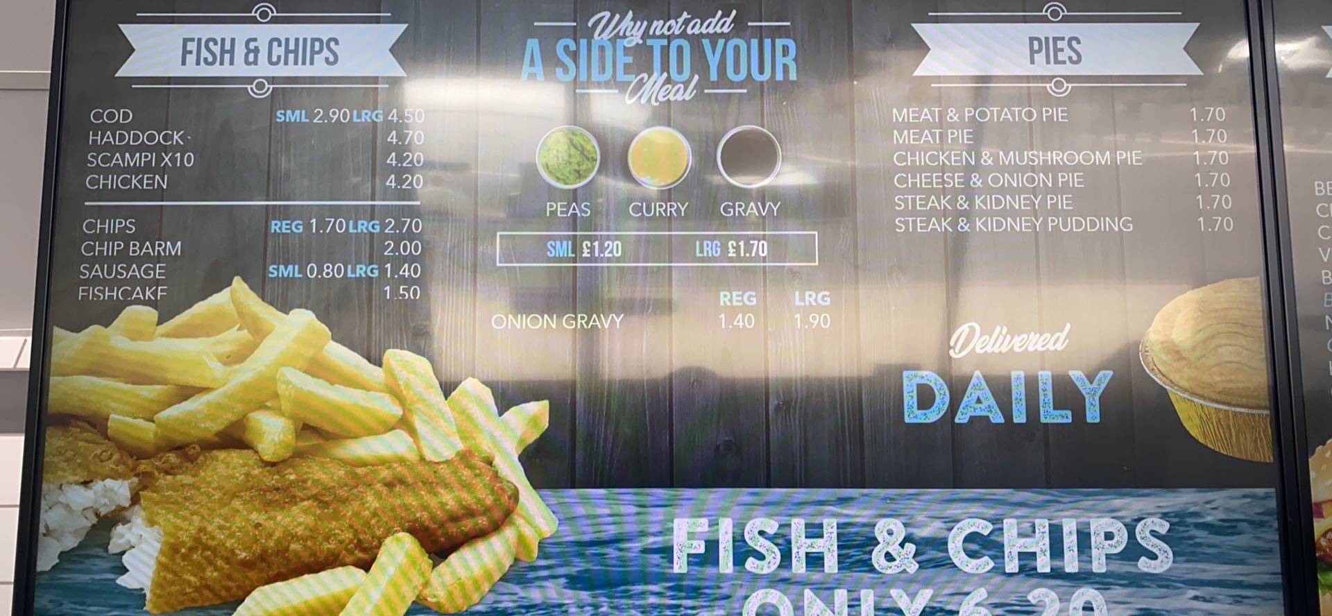 Menu at Oh My Cod! restaurant, Helsby, Yew Tree Cottage