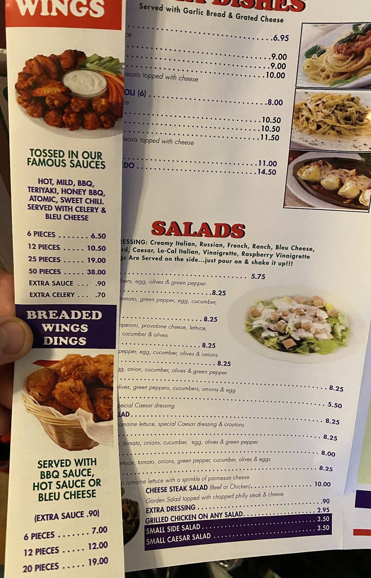 Menu at Old English Pizza pizzeria, Philadelphia, Orthodox St