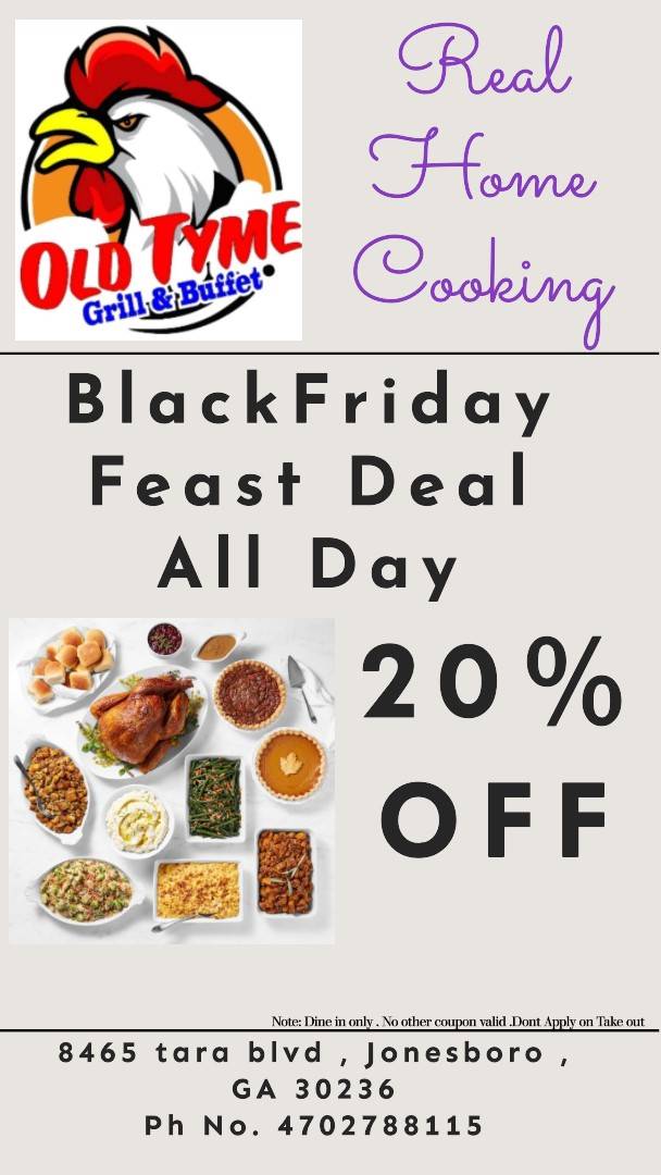 Menu at Old Tyme Grill & Buffet restaurant, Jonesboro