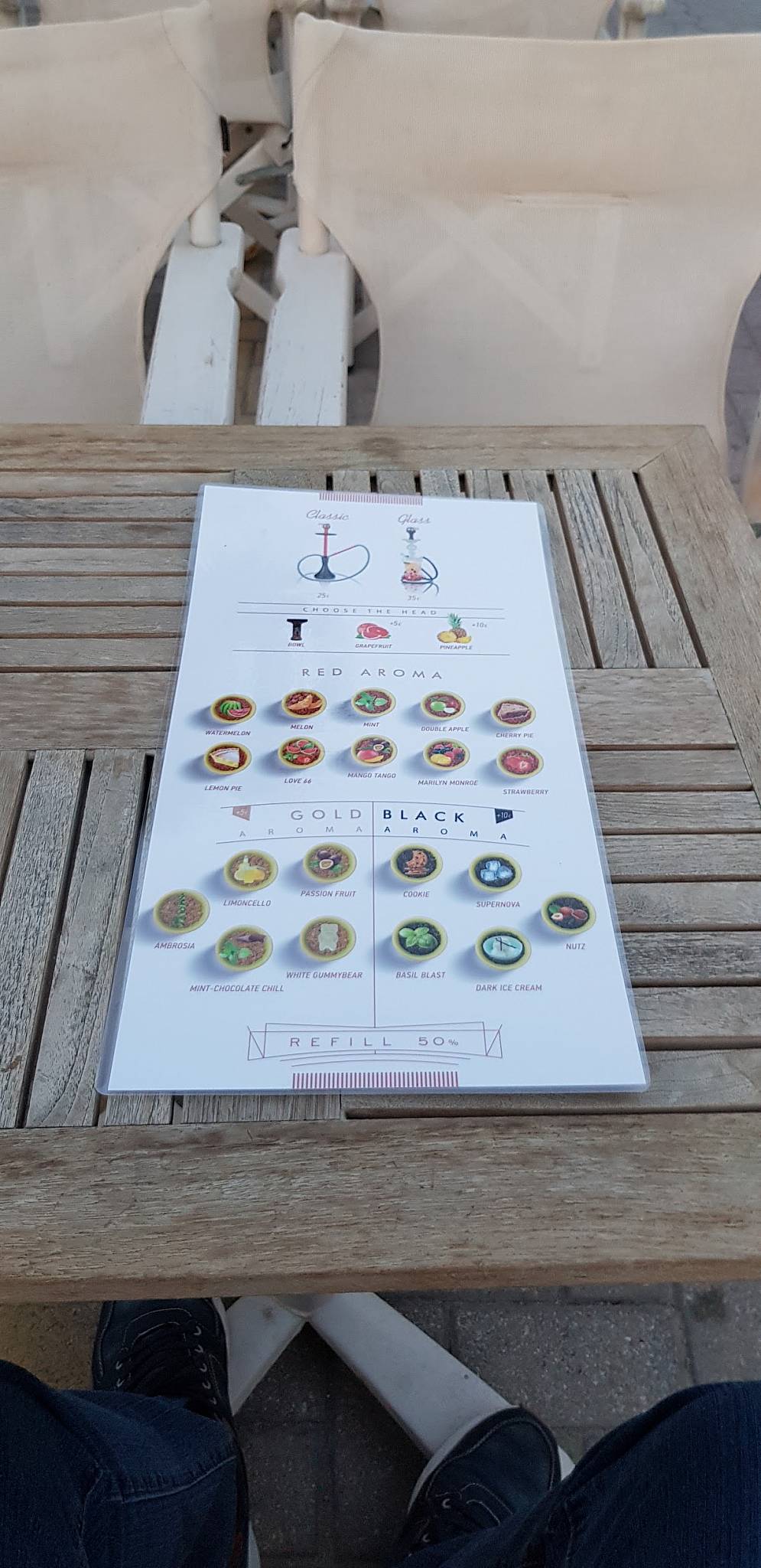 Menu at Orca Bar Club, Pefkochori