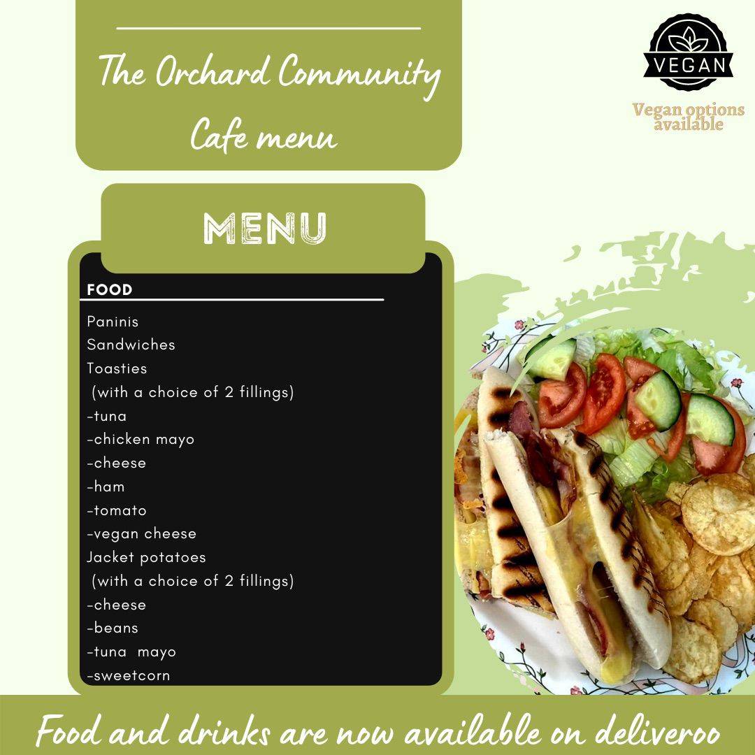 Menu at Orchard Community Cafe, Basingstoke