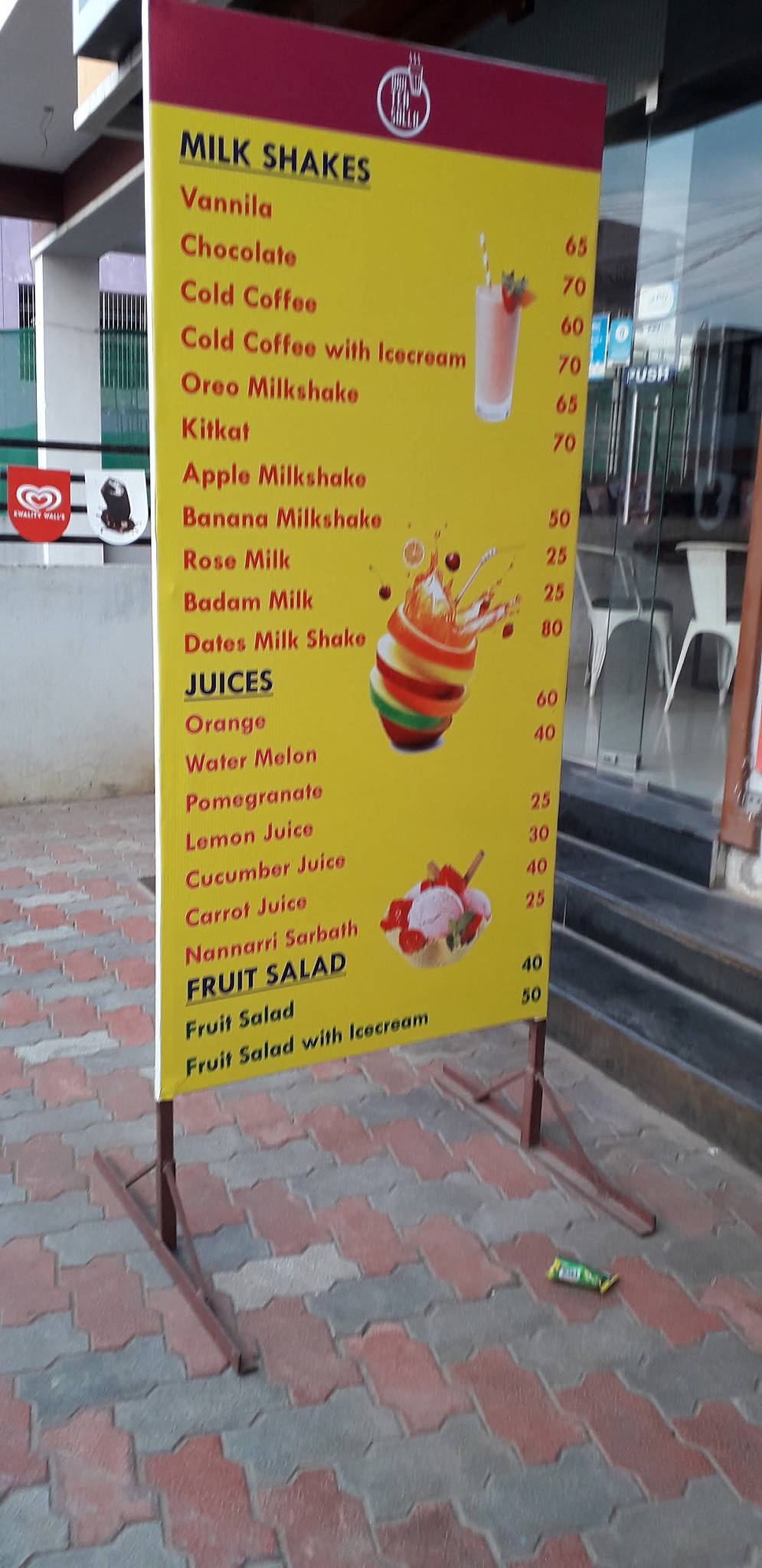 Menu at Oru Tea Sollu, Chennai