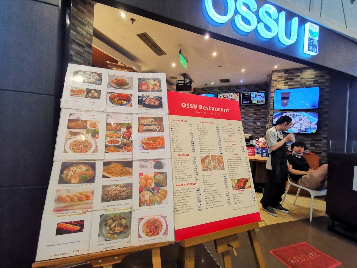 Menu at Ossu restaurant, Quezon City, Level 3