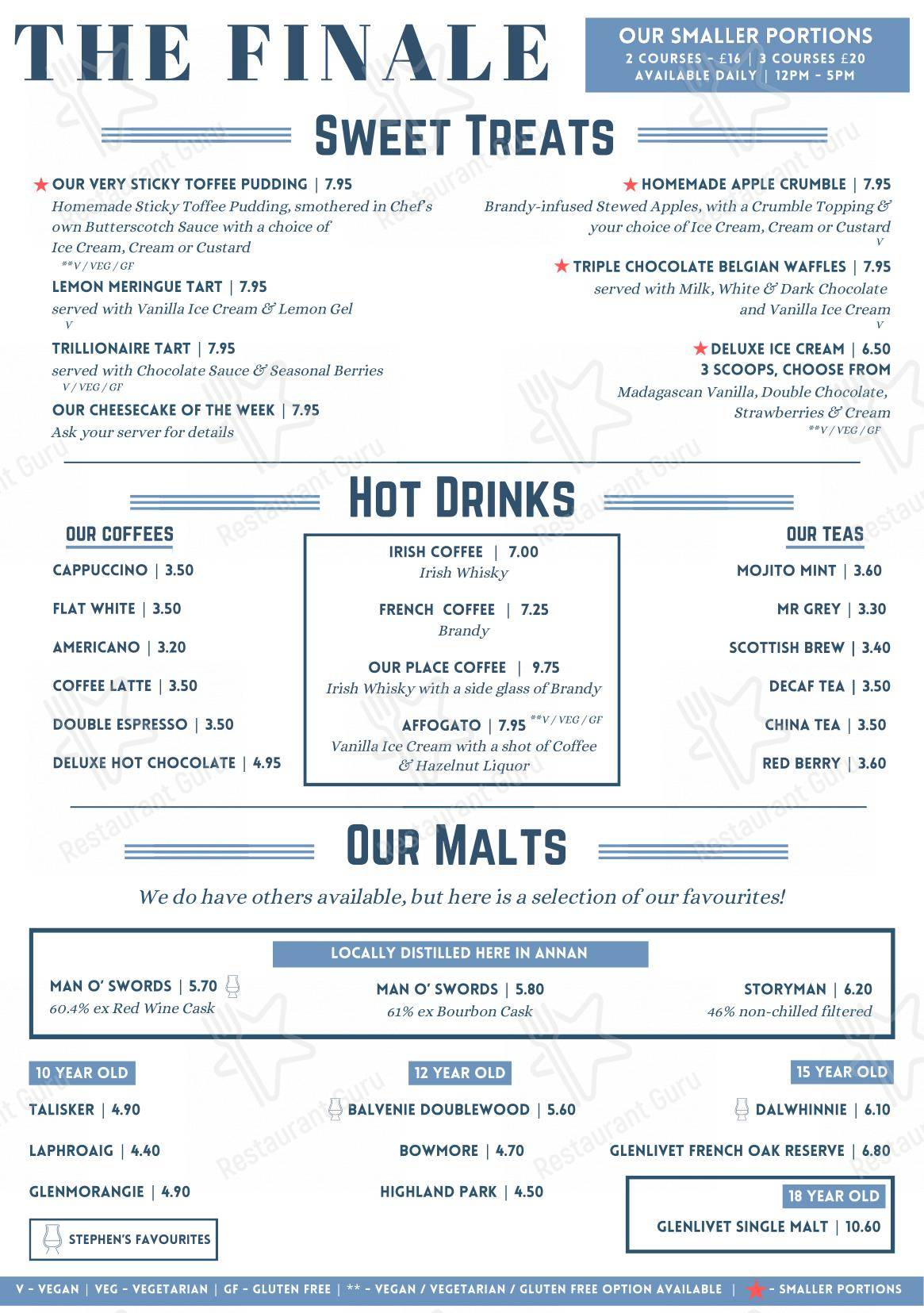 Menu at Our Place Annan restaurant, Annan