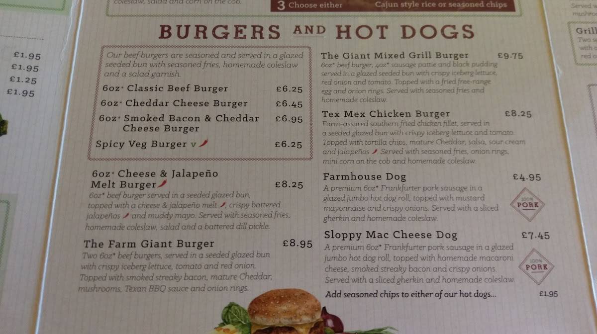 Menu at Outside Inn - Wacky Warehouse restaurant, Blackpool, Whitehills ...