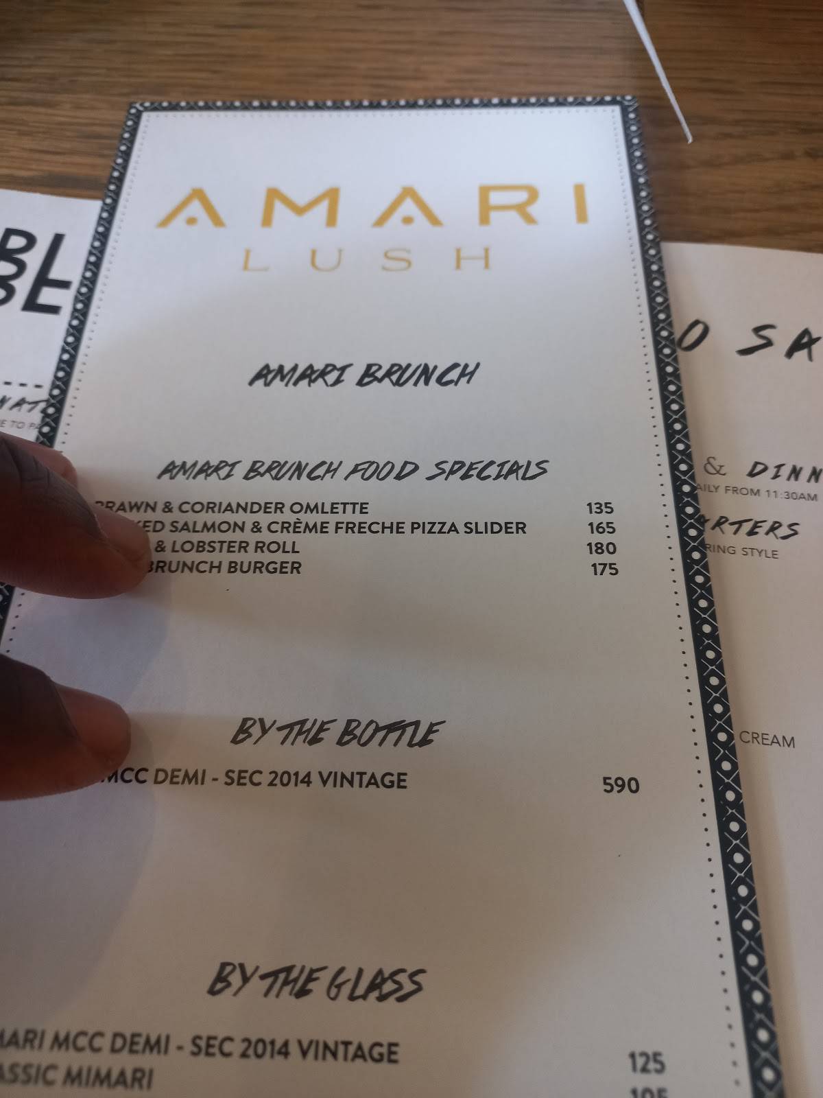 Menu at PABLO Sandton Restaurant, Sandton