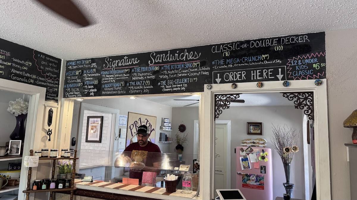 Menu at PB&J with Tay desserts, Olmos Park