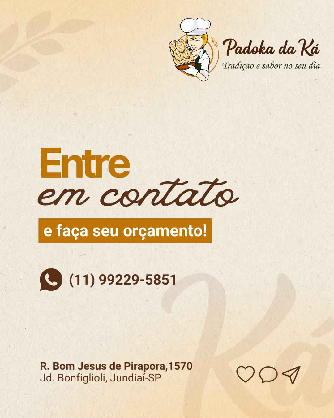 Menu em Padoka da Ká - Padaria e Confeitaria Artesanal, Jundiaí, R. Bom ...