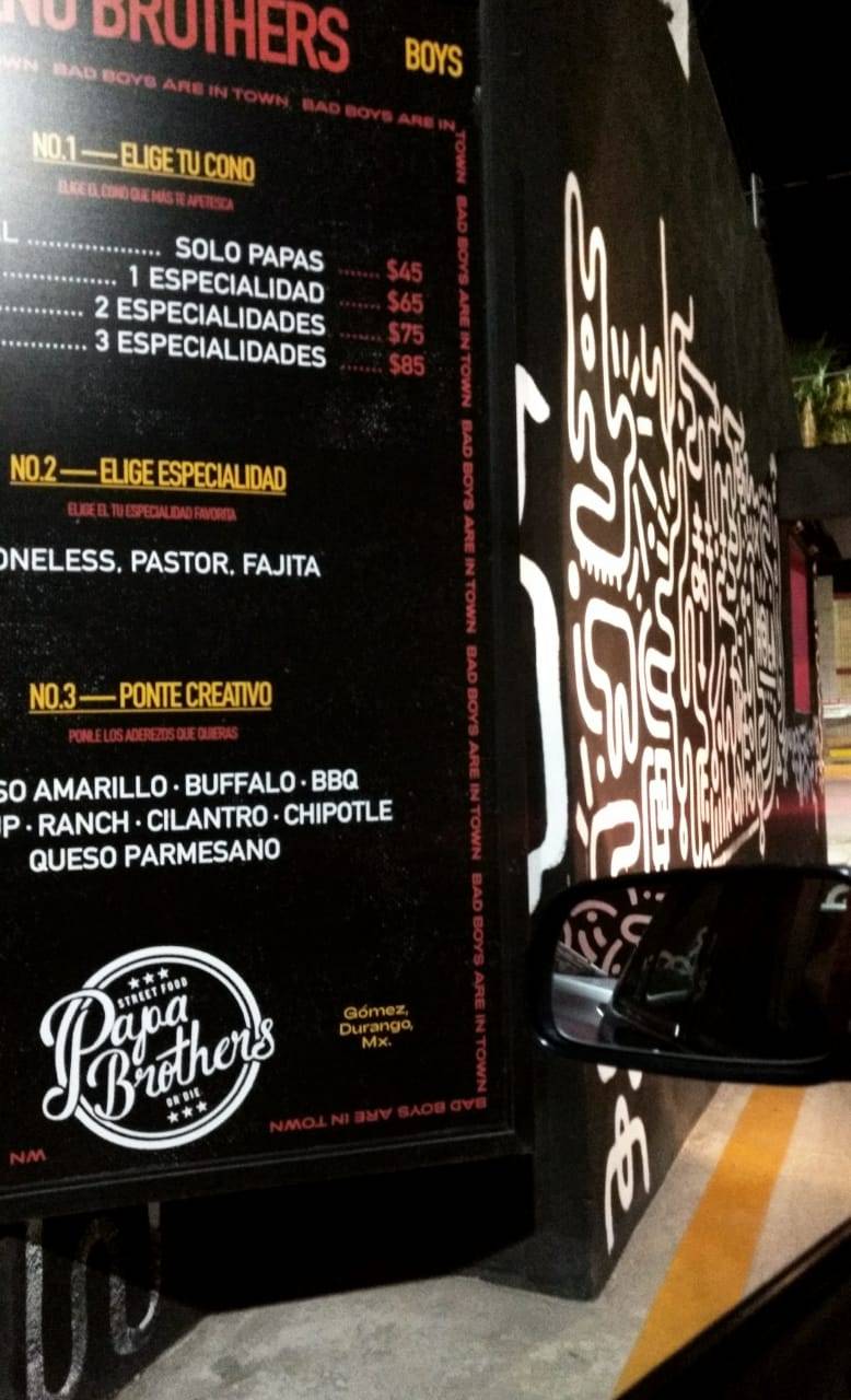 Carta del restaurante Papa Brothers Saltillo 400, Torreón