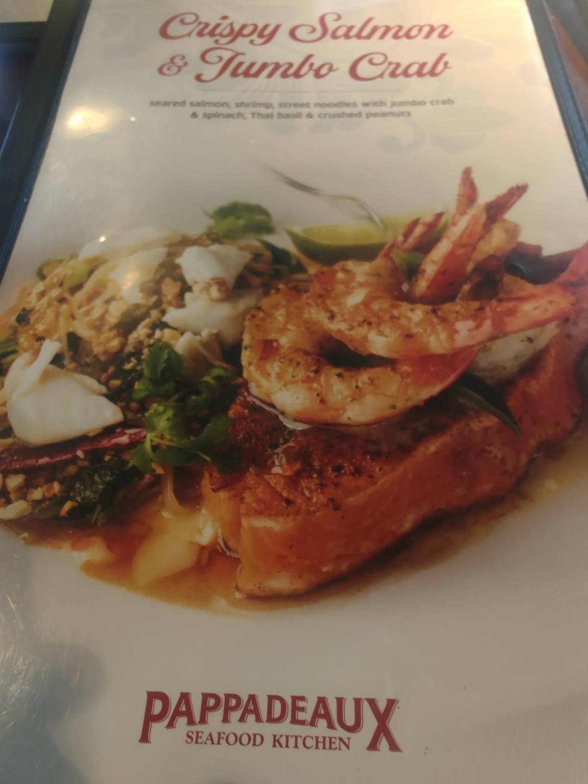 Menu at Pappadeaux Seafood Kitchen pub & bar, Pharr, W Expy 83