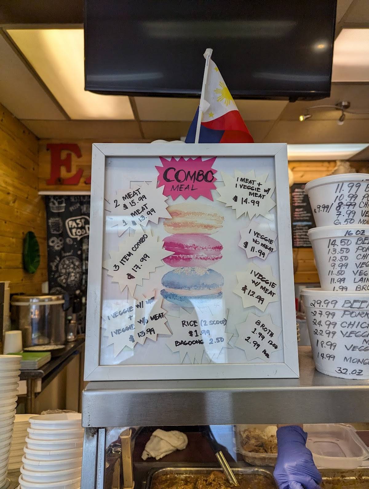Menu at Paraiso Filipino Native Foods restaurant, Lakewood