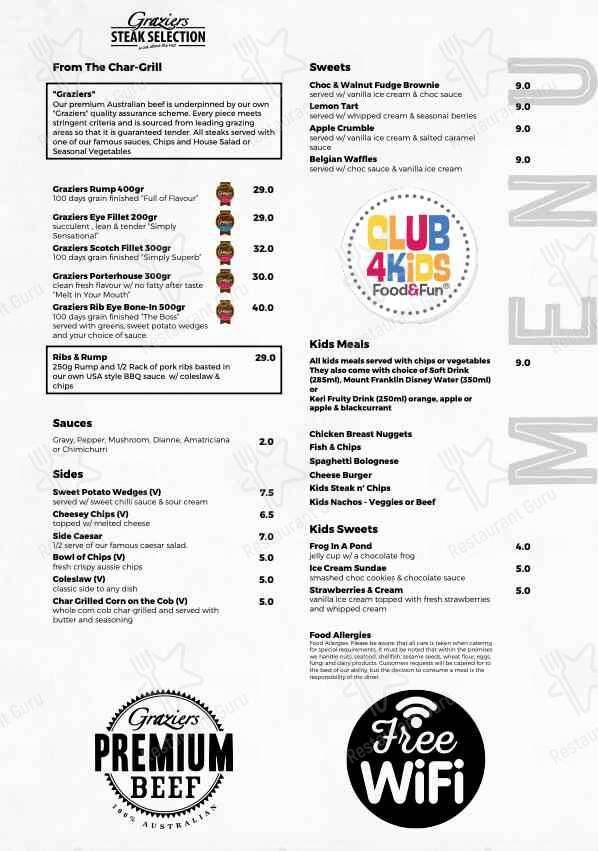 Menu at Parap Tavern pub & bar, Parap