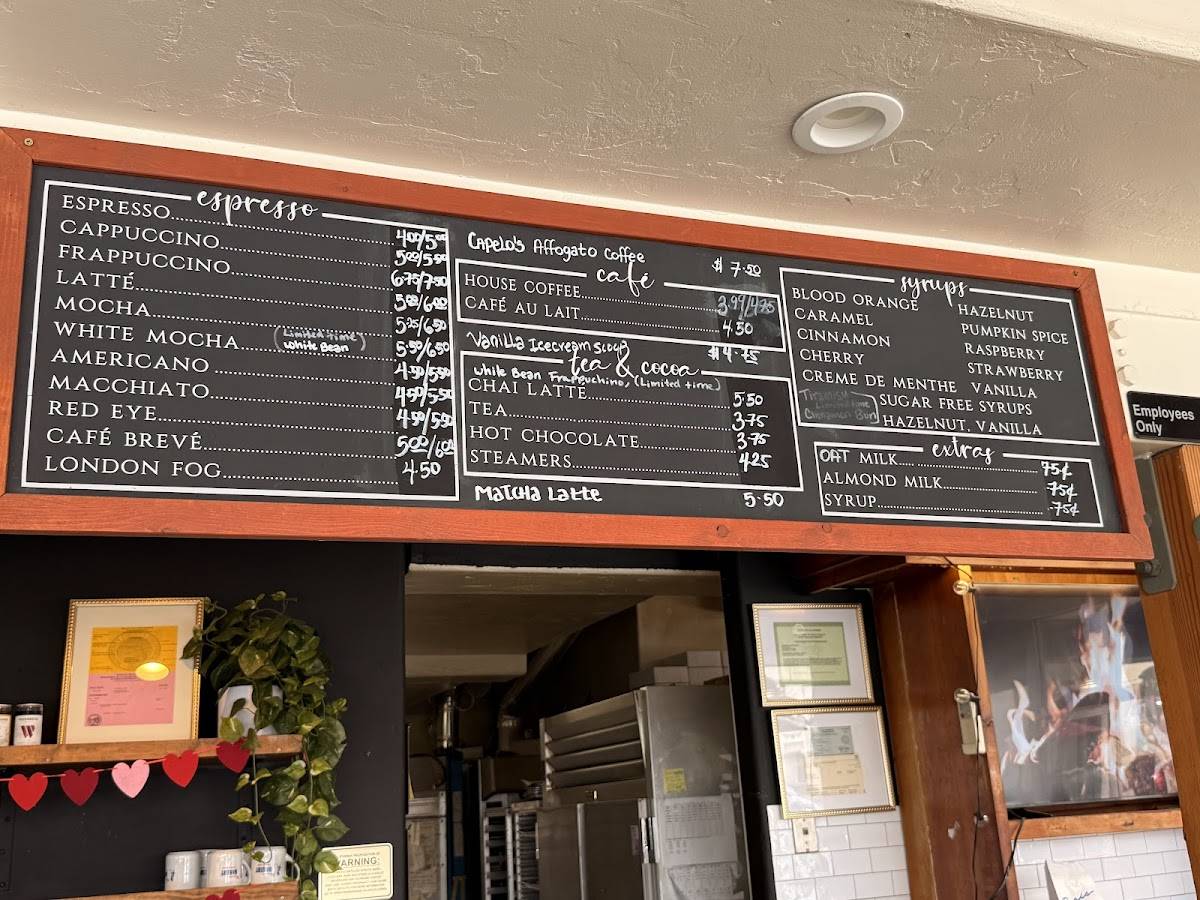 Menu at Paris Bakery Cafe, Monterey, 271 Bonifacio Pl