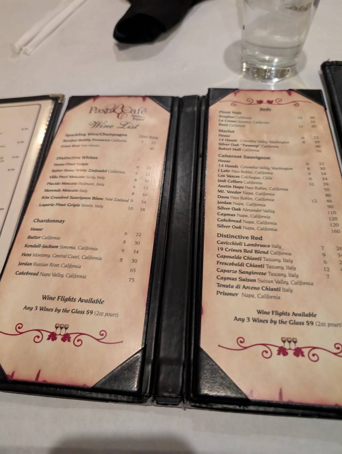 Menu at Pasta Cafe Italian Bistro, Roswell, N Main St