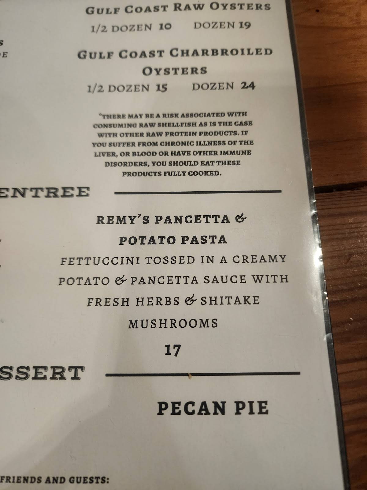 Menu at Pat's Rest Awhile pub & bar, Mandeville