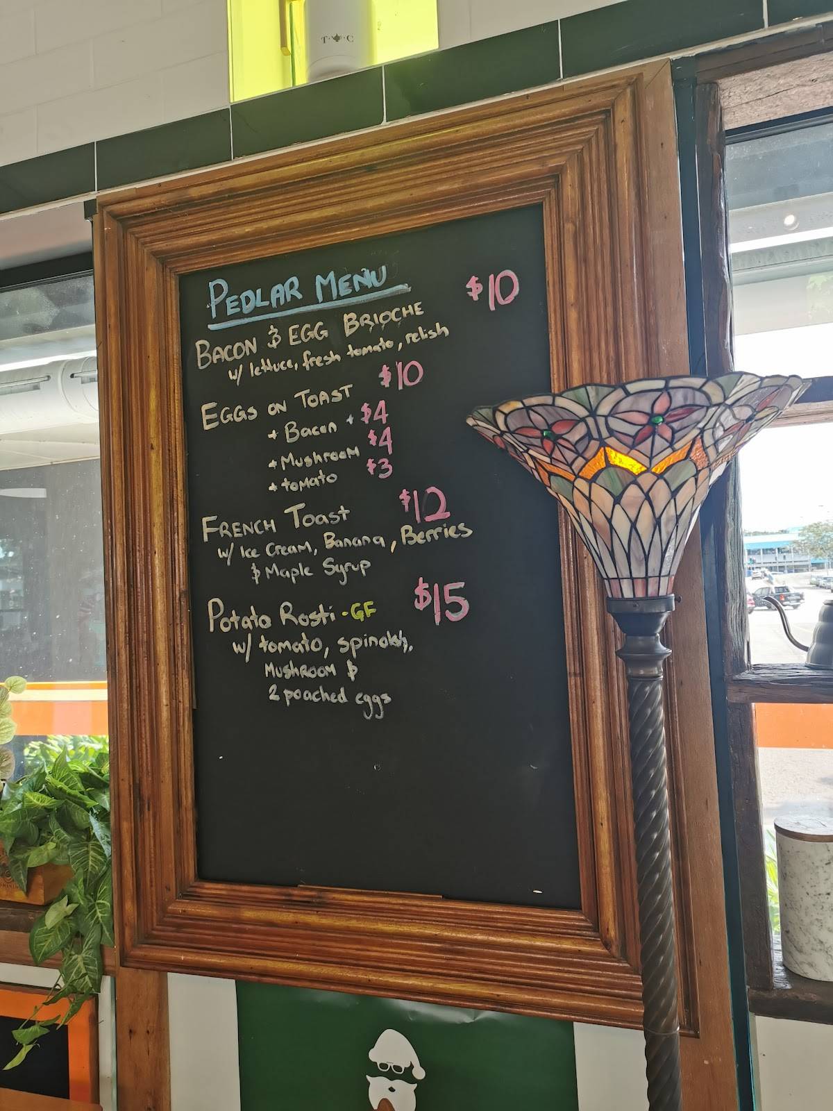 Menu at Pedlar Project restaurant, Townsville City, 320-334 Flinders St