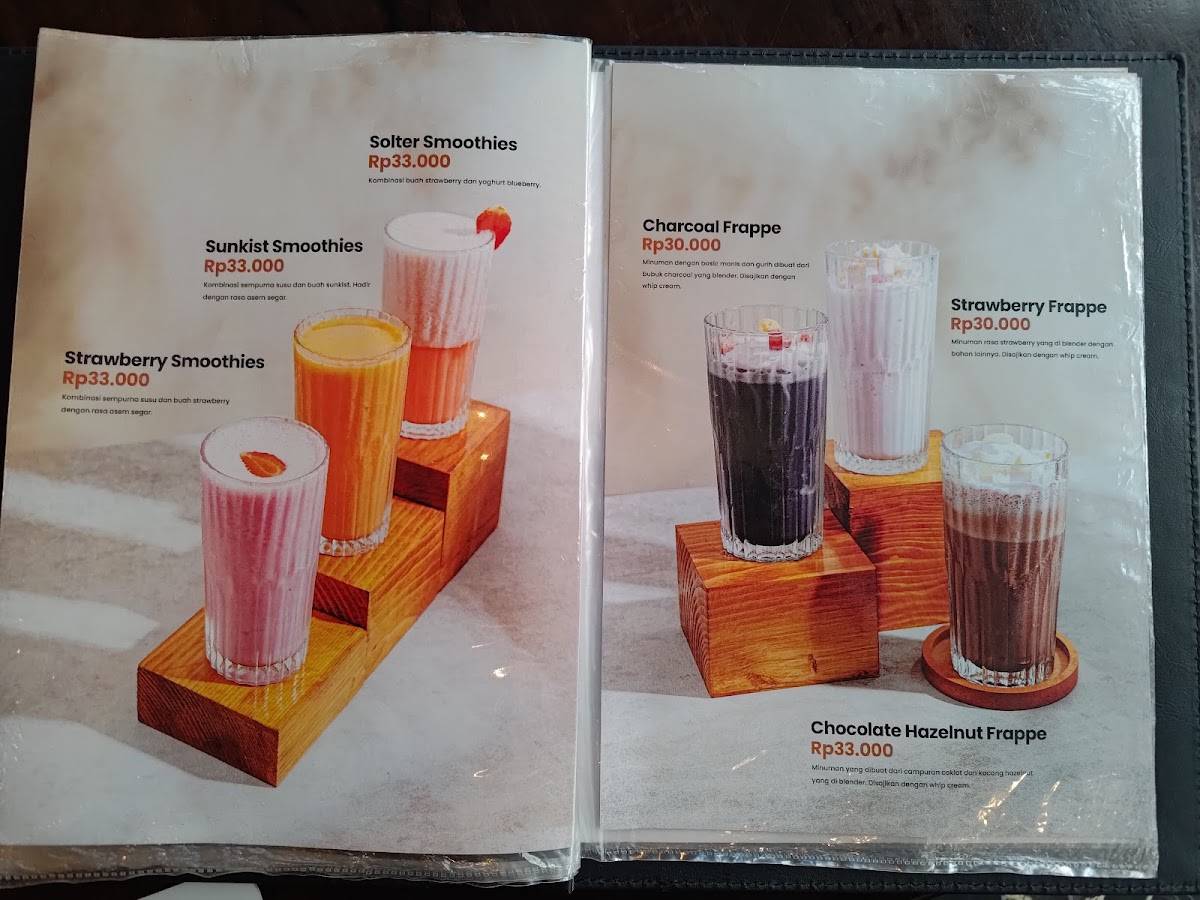 Menu at Solter Coffee & Eatery restaurant, Pekanbaru
