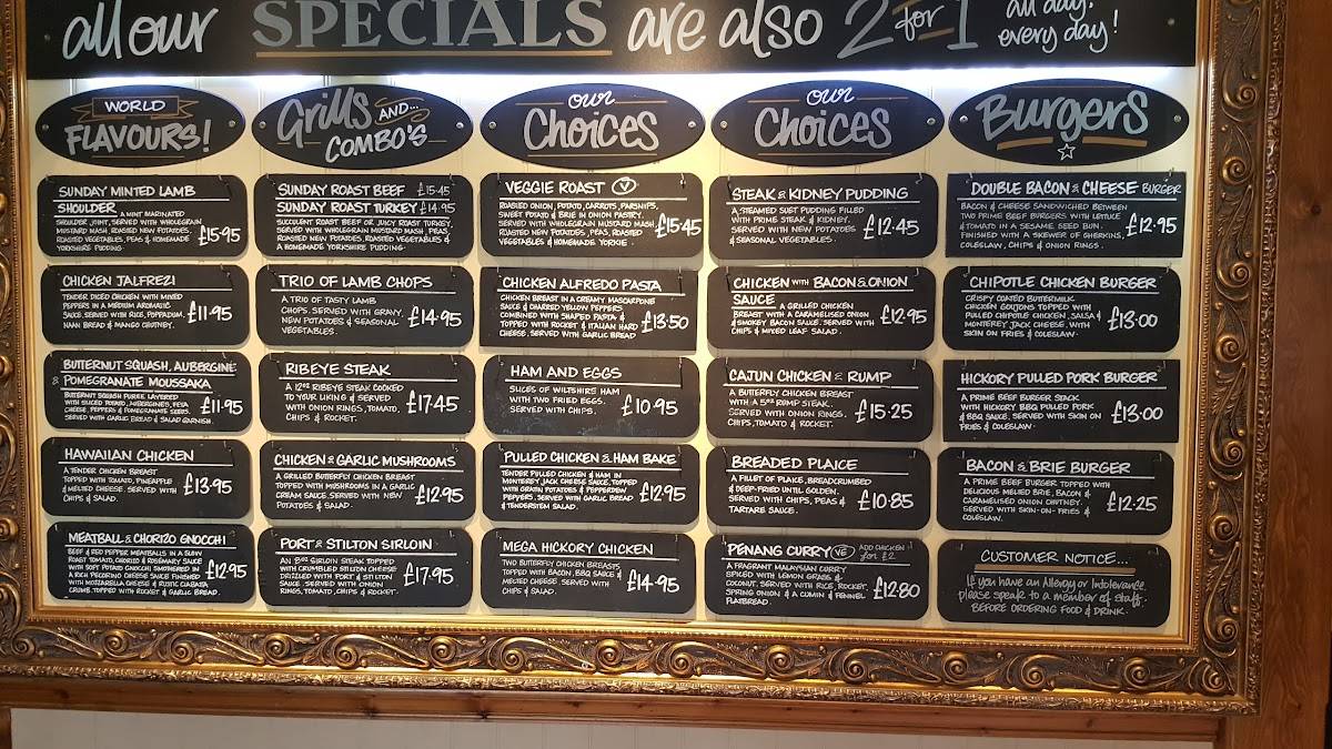 Menu at Apple Cart pub & bar, Peterborough