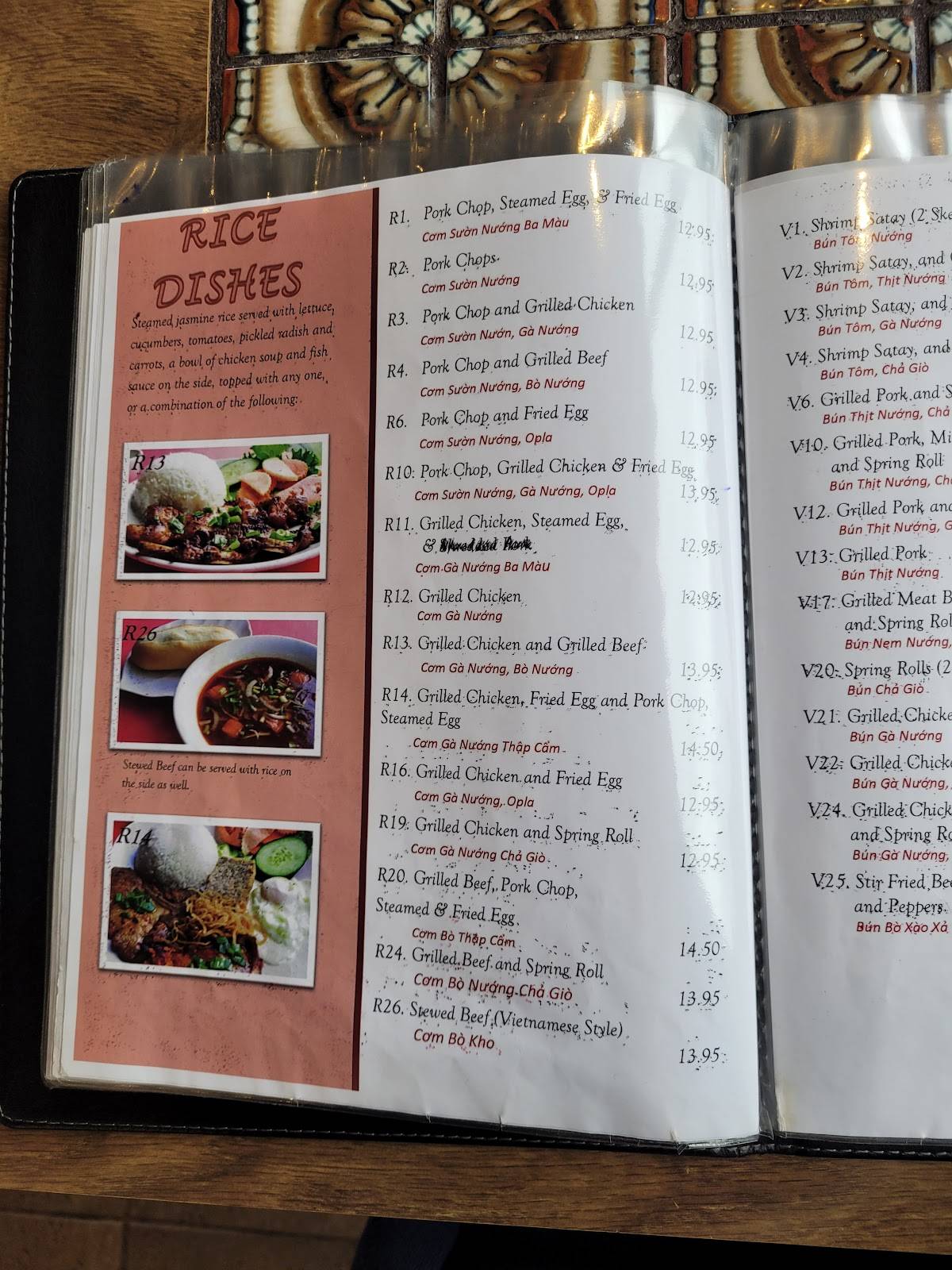 Menu at Pho Kinh Do Vietnamese Thai restaurant, Guelph, 650 Woodlawn Rd W